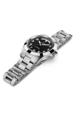 Hamilton Khaki Field Automatic Bracelet Watch - Black