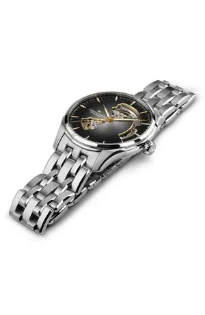 Hamilton Jazzmaster Open Heart Automatic Bracelet Watch - Black