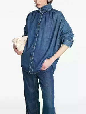IRO PARIS Gathered Denim Shirt