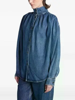 IRO PARIS Gathered Denim Shirt