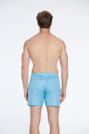 MOEVA Louis Mid-thigh Swim Shorts - Blue