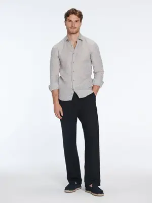 MOEVA Jameslinen Shirt - Grey