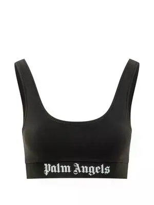 Palm Angels Logo-underband Sports Bra - Black