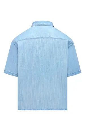 EASTSIDE GOLF Boxford Short Sleeve Cotton Button-up Shirt