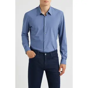 BOSS P-liam Button-up Shirt - Open Blue