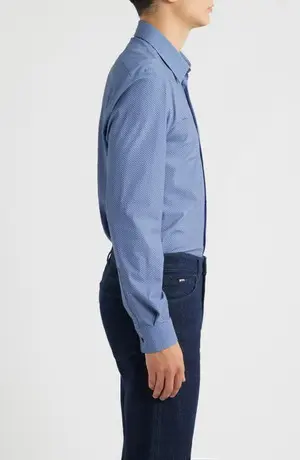 BOSS P-liam Button-up Shirt - Open Blue