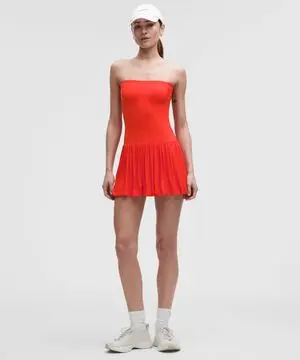 Lululemon 2-in-1 Bubble-hem Mini Dress - Cherry Ember