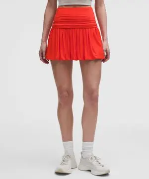 Lululemon 2-in-1 Bubble-hem Mini Dress - Cherry Ember