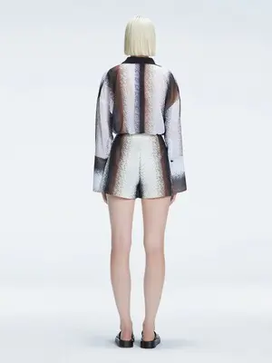 MOEVA Gillian Printed Long Sleeve Cover-up Shirt