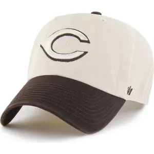 '47 Brown Cincinnati Reds Two-tone Fashion Clean Up Adjustable Hat - Natural