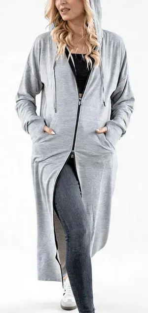 LAS LOUNGEWEAR The Lat/long Hoodie - Grey
