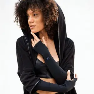 LAS LOUNGEWEAR LAS Loungewear Compression Wrap With Hood And Thumb Holes