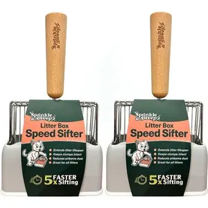 SPRINKLE & SWEEP Litter Box Speed Shifter 2 Pack - Multicolored