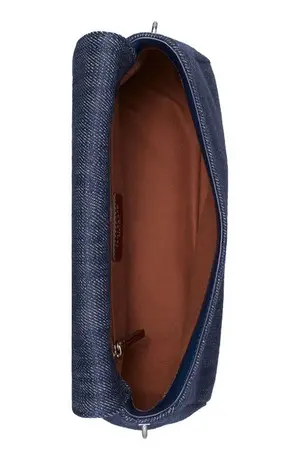 Tory Burch Charlie Denim Shoulder Bag - Midnight