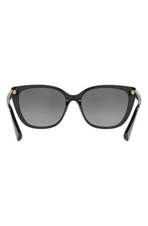 Ralph Lauren Polarized Butterfly Sunglasses - Black/polar Gradient Grey