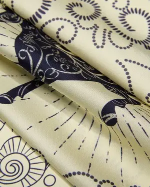 KNOTTERY & CO Equestrian Dreams Silk Bandana - Beige