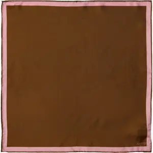 KNOTTERY & CO Sophistique Silk Pocket Square Mocha