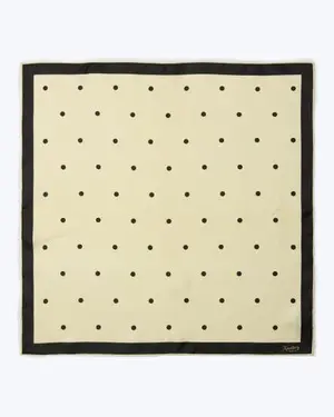 KNOTTERY & CO Dandy Dots Silk Bandana - Yellow
