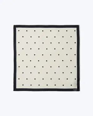 KNOTTERY & CO Knottery & Co Dandy Dots Silk Pocket Square Yellow