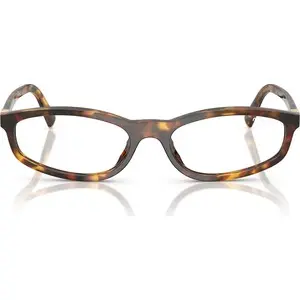 Miu Miu Miu Miu Irregular Frame Sunglasses Honey Havana/clear