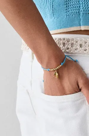 Kate Spade New York Banana Cord Slider Bracelet With Cubic Zirconia
