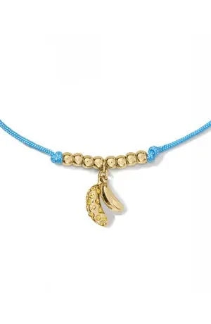 Kate Spade New York Banana Cord Slider Bracelet With Cubic Zirconia