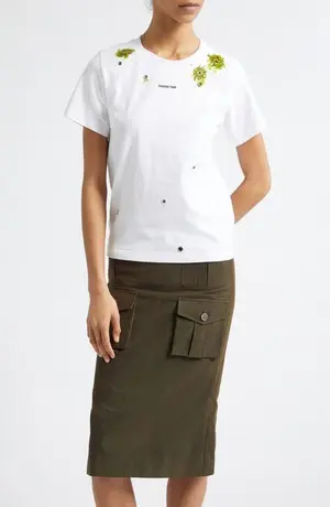 Shushu/tong Trimmed Tops