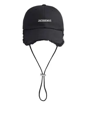 Jacquemus Cotton Cap - Black
