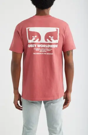 Obey The Is The Message Graphic T-shirt