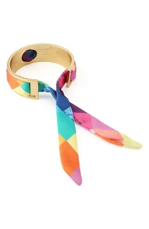 Kurt Geiger Stained Fabric Tie Bracelet