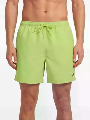 Fred Perry Embroidered Logo Swim Shorts - Green