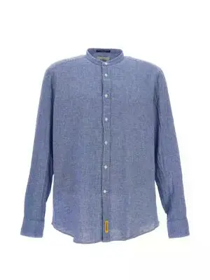 B.D.BAGGIES Check-pattern Band-collar Shirt