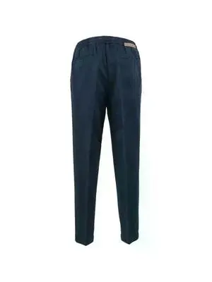 BRIGLIA 1949 Navy Drawstring Trousers