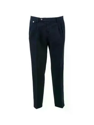 BRIGLIA 1949 Pleated Flap-pocket Trousers - Blue