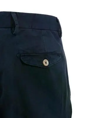 BRIGLIA 1949 Pleated Flap-pocket Trousers - Blue
