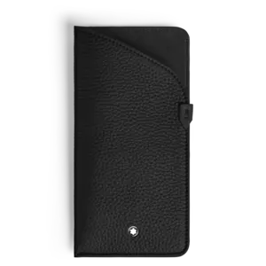 Montblanc Eyewear Pouch In Grain Leather - Black
