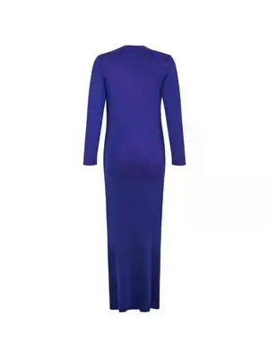 TOM FORD Plunging V-neck Front Slit Maxi Dress