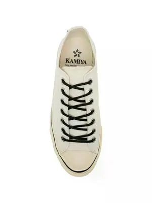 KAMIYA Logo-patched Canvas Sneakers