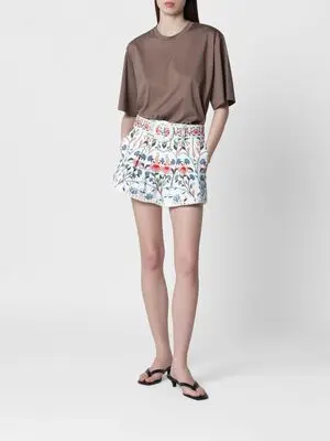 Farm Rio Printed Belted Shorts