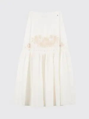 TWINSET Embroidered Tiered Midi Skirt