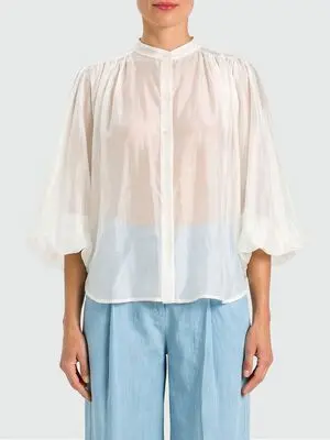 TWINSET Shirt" Sheer Blouse With Button-up Front
