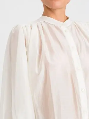 TWINSET Shirt" Sheer Blouse With Button-up Front