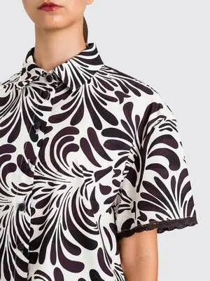 TWINSET Printed Cotton Bohemian Shirt