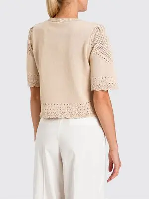 TWINSET Short Sleeve Knit Sweater