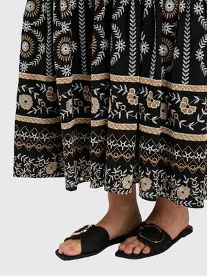 TWINSET U & B Midi Dress In Printed Muslin