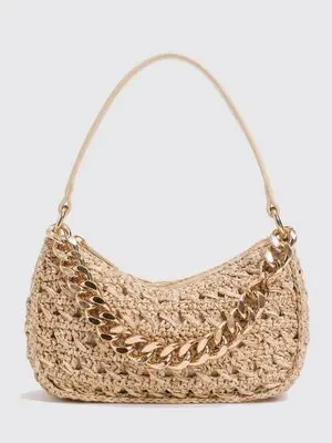 Gold Tone Chain Shoulder Bags