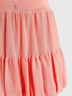 TWINSET Viscose Blend Mini Skirt - Peach