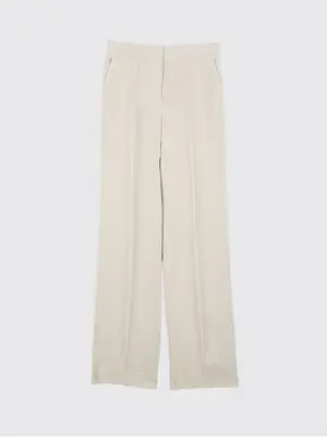 TWINSET Linen Blend Classic Trousers