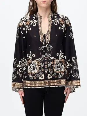 TWINSET U & B Top Printed - Black
