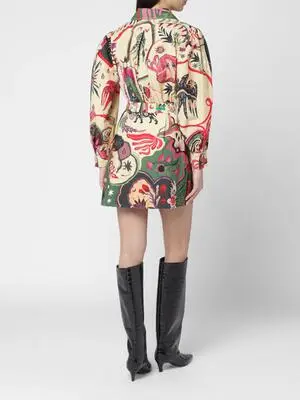Farm Rio Printed Shirt Dress